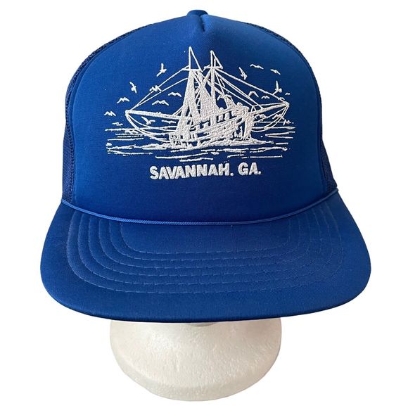 Youngan | Accessories | Vintage Savannah Georgia Ga Mesh Foam Snapback ...
